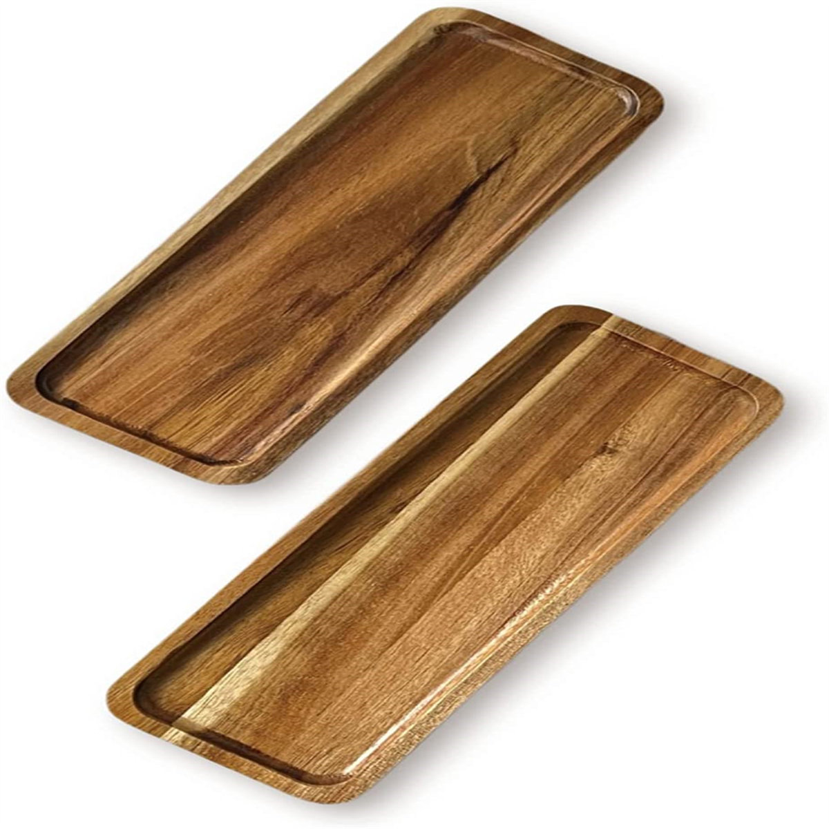 Millwood Pines Small Wood Tray Wood Platter For Serving Food Dessert ...