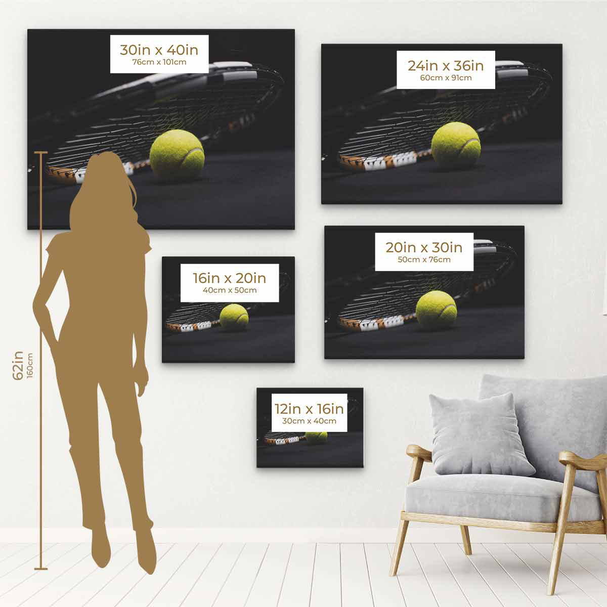 Trule Fiddemon Black Tennis - Photograph on Canvas | Wayfair