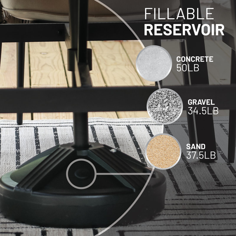 US Weight Fillable Umbrella Base & Reviews | Wayfair