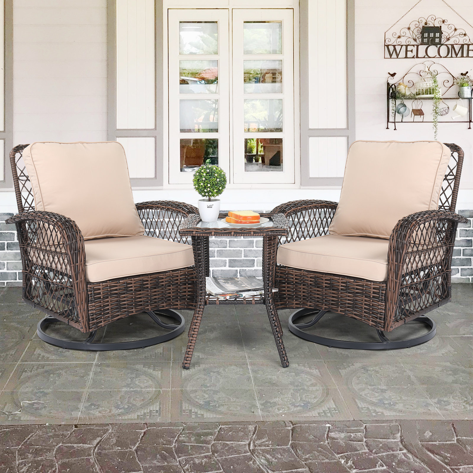 Winston Porter Rasheeda 350 - Person Outdoor Seating Group with ...