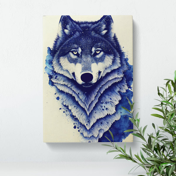 Alpen Home Winter Wolf Art No.2 - Wrapped Canvas Print | Wayfair.co.uk