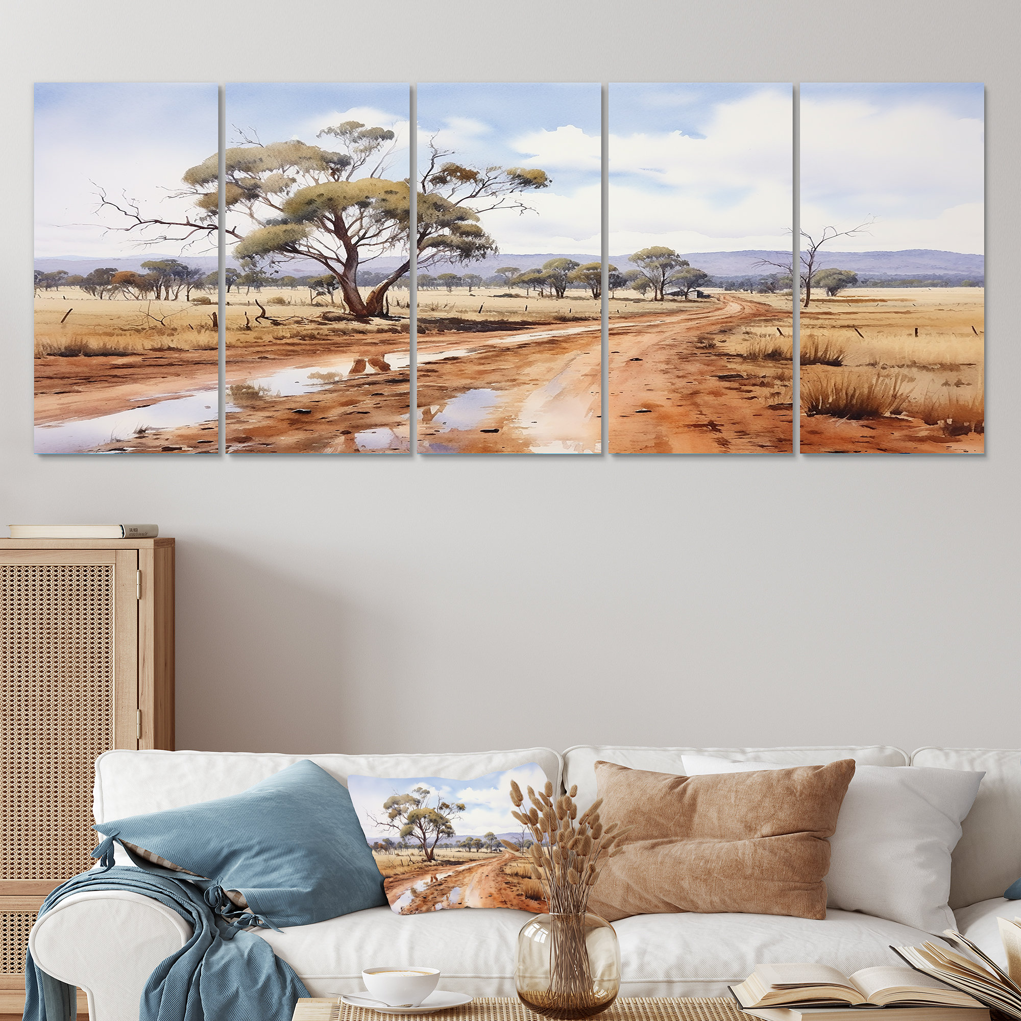 Lark Manor™ Australian Outback Landscape II - Australia 5 Piece Wall ...