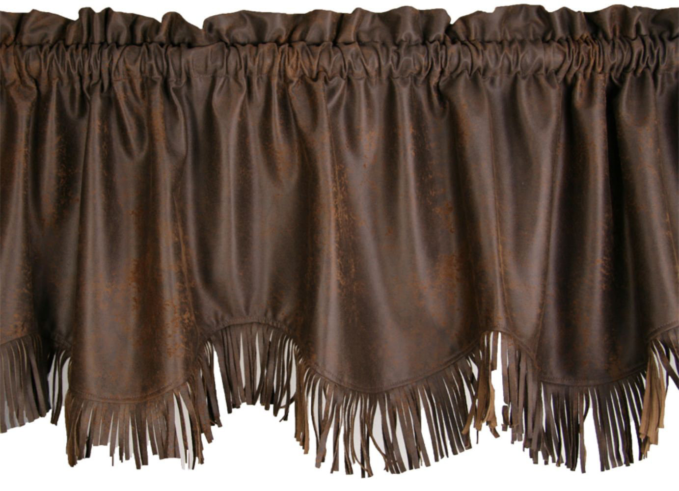 Paseo Road by HiEnd Accents Rustic Barbwire Faux Suede Leather Fringed ...
