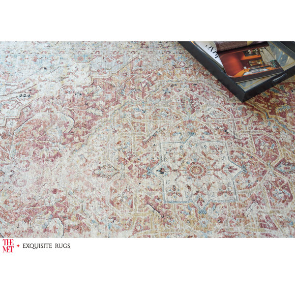 Exquisite Rugs The Met x Exquisite Rugs Antique Beige/Rust Area Rug ...