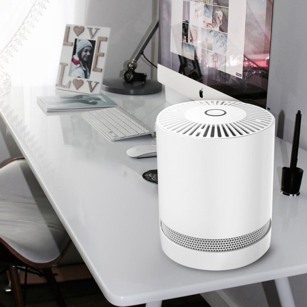 Norbi Tabletop Air Purifier with HEPA Type Filter for 100 Cubic Feet ...