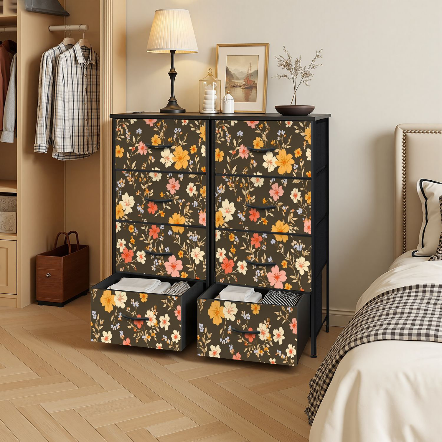 Dakota Fields 4 Drawer Vertical Storage Dresser Cute floral Endless ...