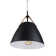 Ebern Designs Raygan 10.75"W Black Metal+Coffee Leather Dimmable ...