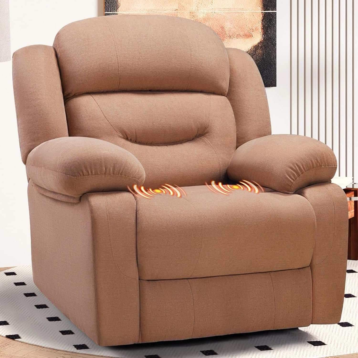 Latitude Run® Dillman Rocking Recliner Chairs for Adults, 360 Degree ...