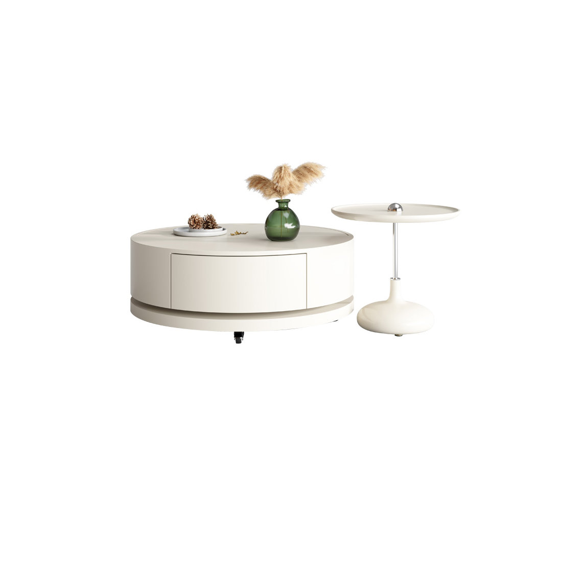 Trentastic Trails 360° Rotating Wood Coffee Table Set | Wayfair