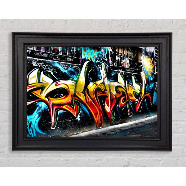 Ivy Bronx Graffiti Abstract Art Framed Print | Wayfair.co.uk