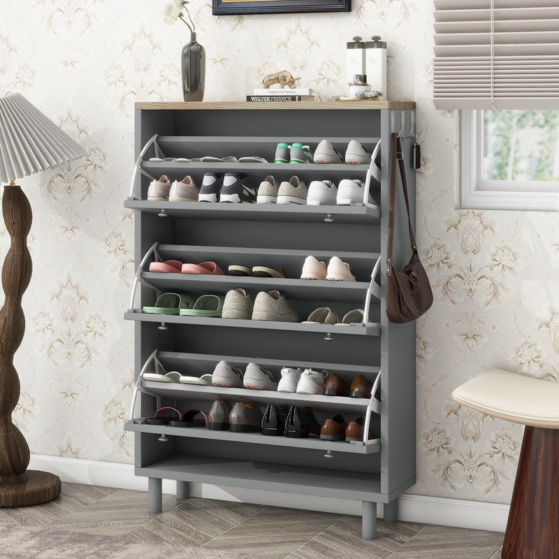Latitude Run® 24 Pair Shoe Storage Cabinet | Wayfair