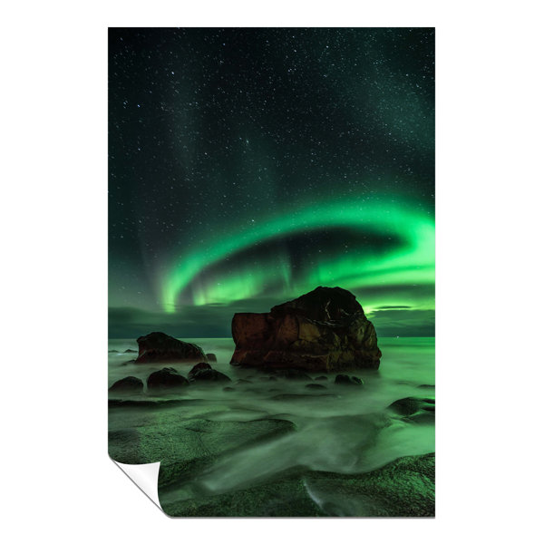 Panther Print Northern Lights Aurora Borealis - No Frame Art Prints ...