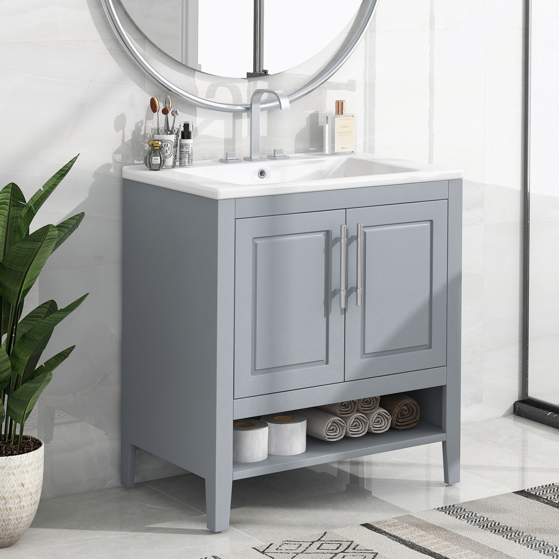 Winston Porter Ranard 30 Free Standing Single Bathroom Vanity With