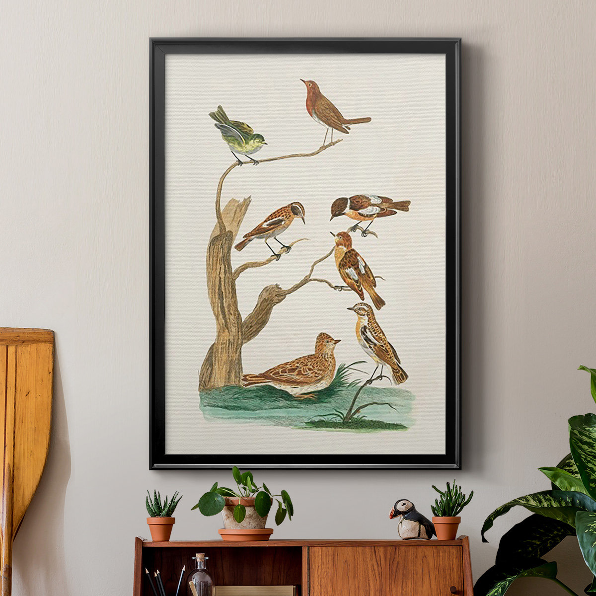 Wexford Home Antique Birds In Nature III Premium Framed Print - Ready ...