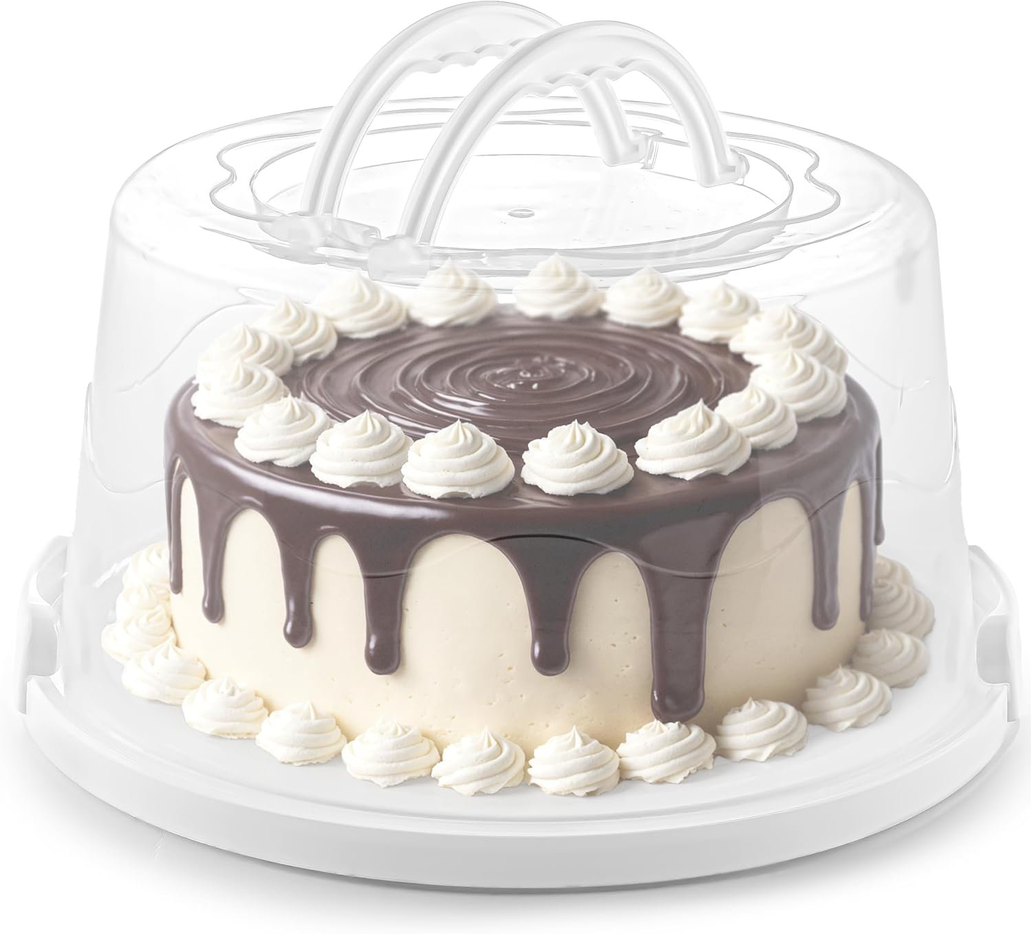 Prep & Savour Extra Large Cake Carrier, Cake Holder with Lid & 2 Sturdy ...
