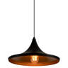 Corrigan Studio® Modern Round Thin Metal Black Pendant Lamp, Ceiling ...