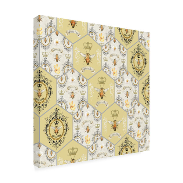 August Grove® Knud Queen Bee Collection E Framed On Canvas Print | Wayfair