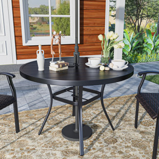 Round Patio Dining Tables You'll Love | Wayfair