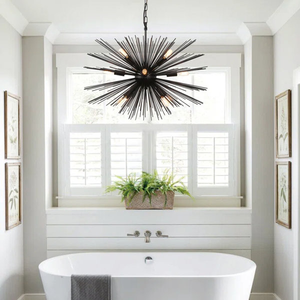 Wrought Studio™ 28 Inch Astra Sputnik Satellite Pendant Light, Spike ...