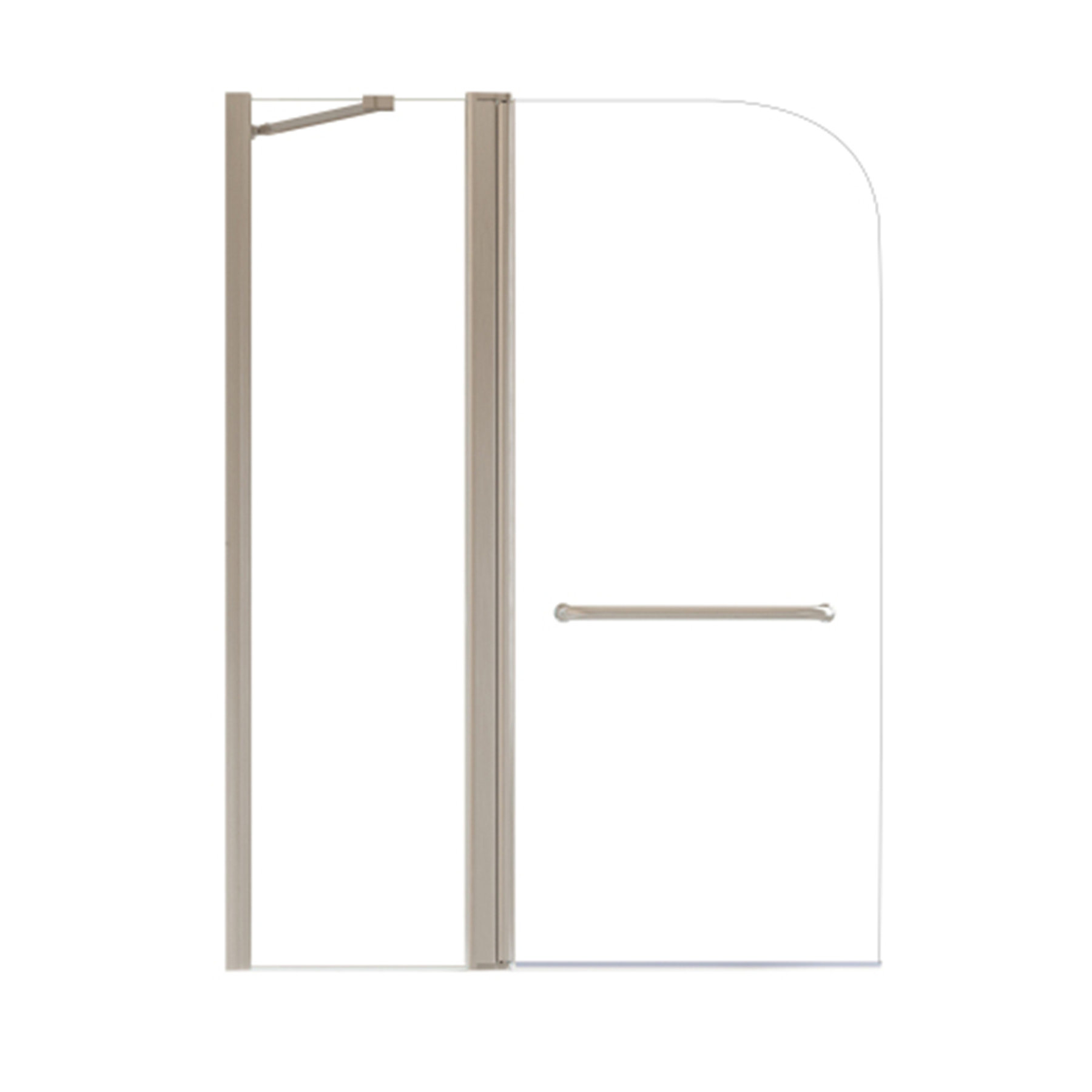 DAMALU Elegant Rotational Shower Door with Dual Shaft Mechanism ...