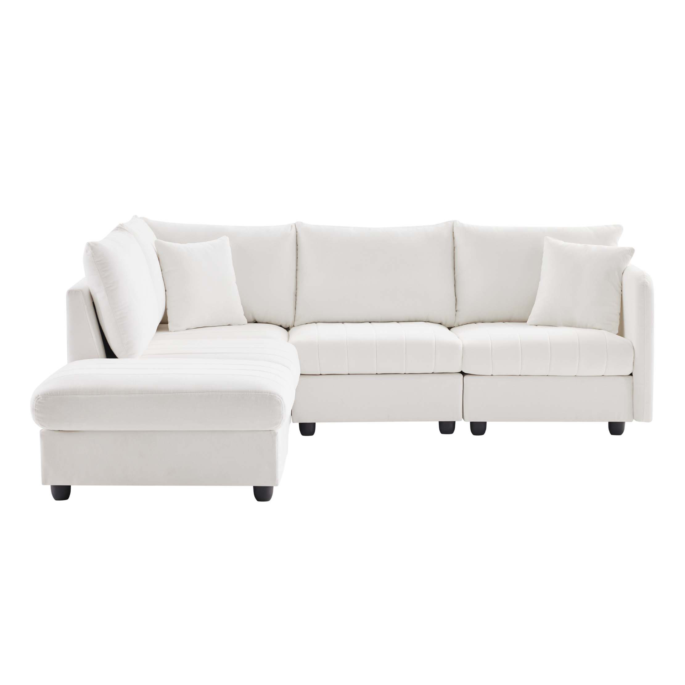 Latitude Run® 90*80" Modern Modular Sectional Sofa with Deep Seat ...