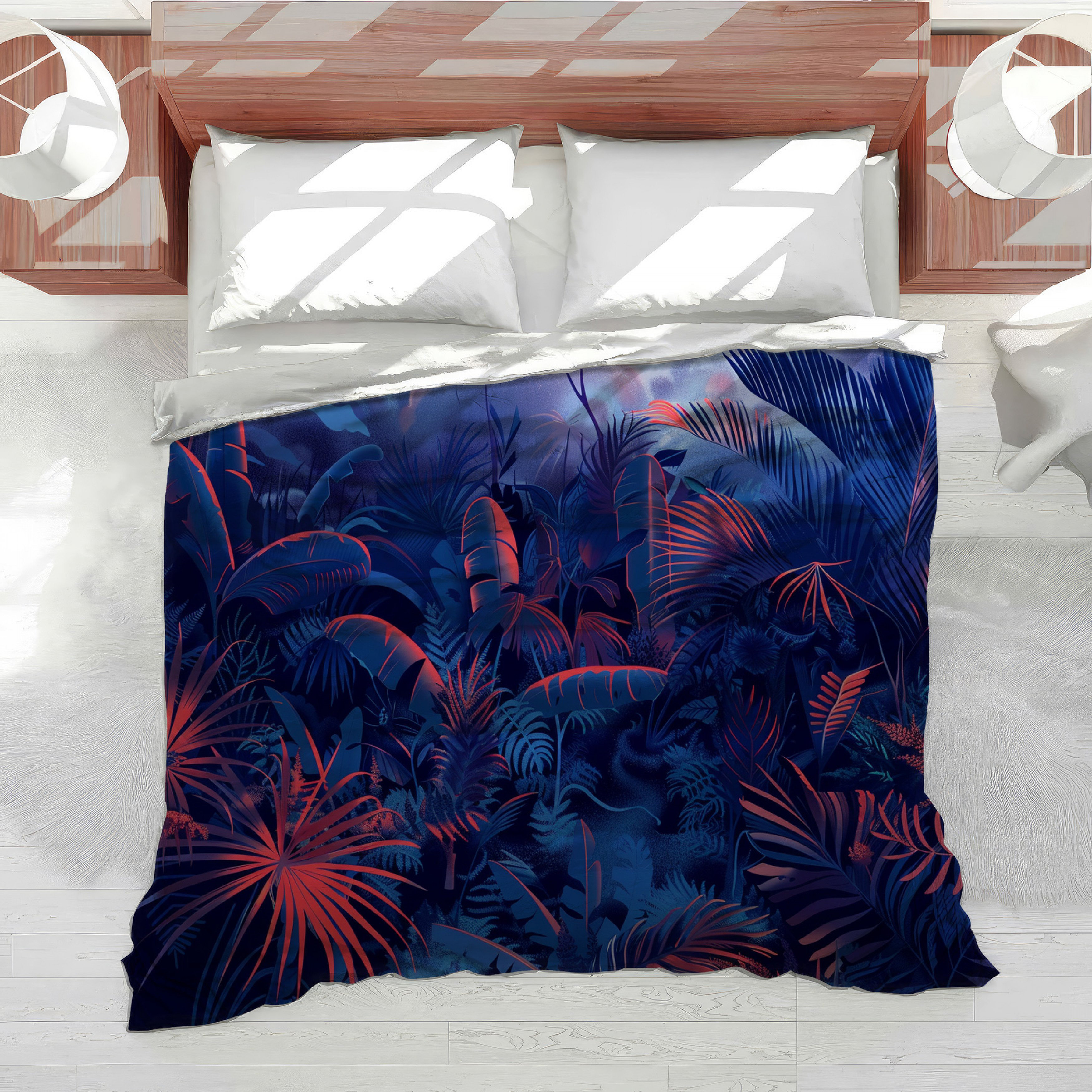 VisionDecor Jungle twilight Bedding Nature Comforter Tropical | Wayfair
