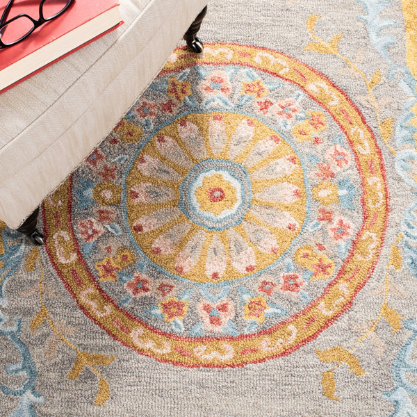 Bungalow Rose Paze Hand Tufted Wool And Cotton With Latex Oriental Rug ...