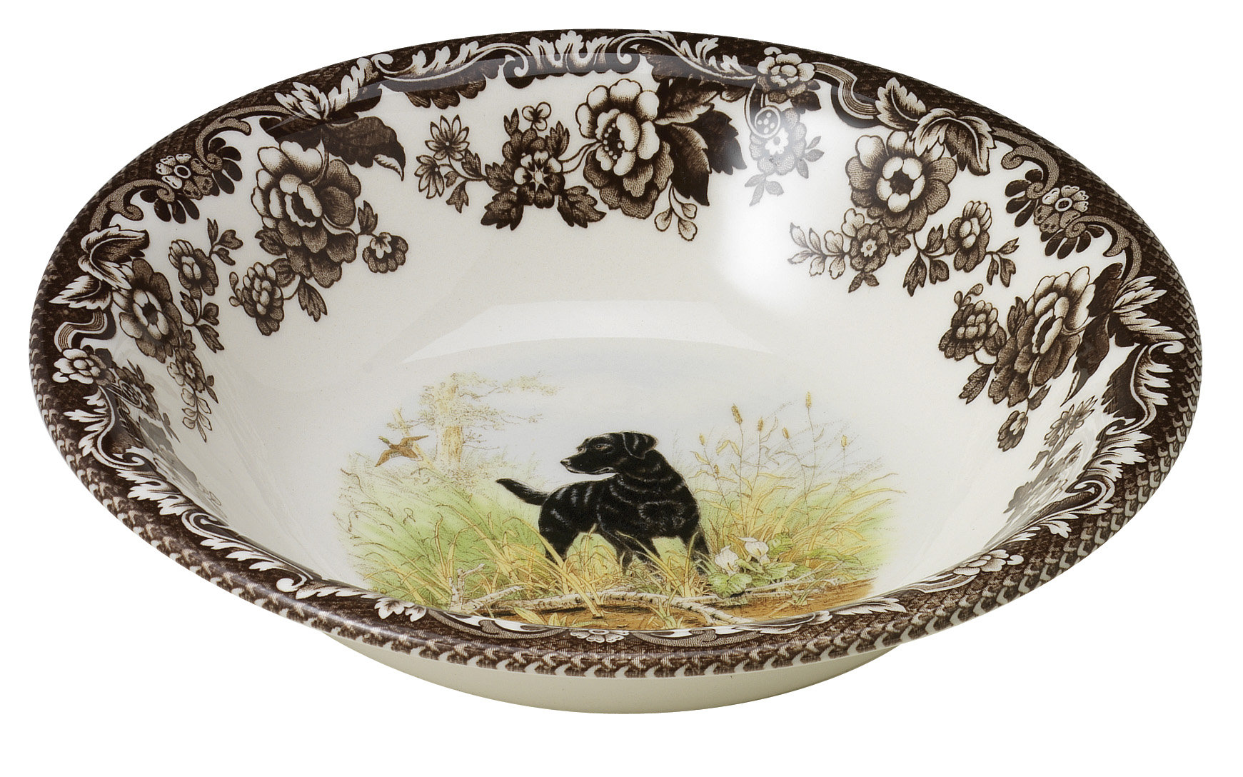 Spode Woodland Dogs Ascot Cereal Bowl 8" Blk Lab & Reviews - Wayfair Canada