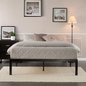 Hashtag Home Chicoine Minimalist Metal Bed Frame & Reviews | Wayfair.co.uk
