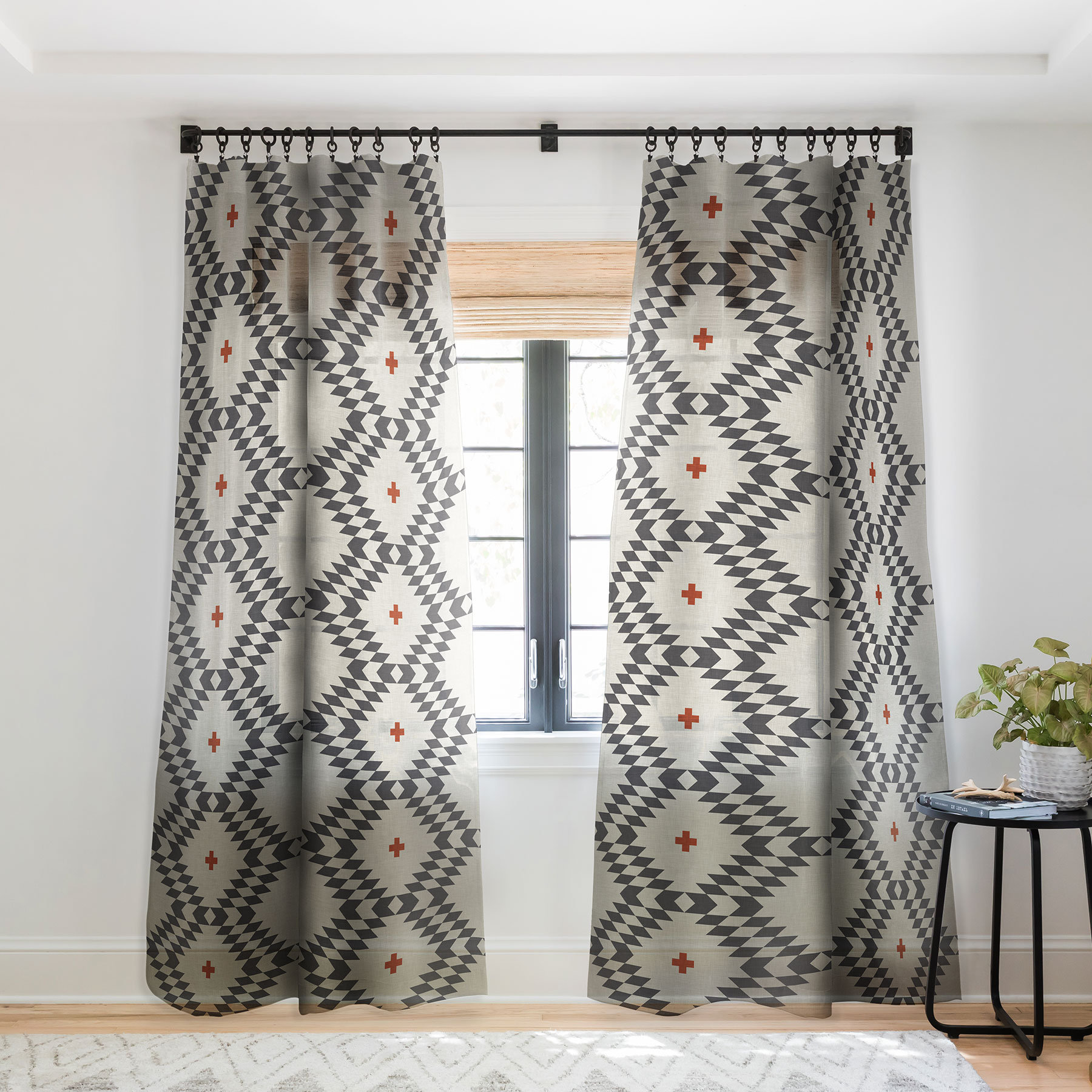 East Urban Home Holli Zollinger Native Natural Plus 1pc Sheer Window ...