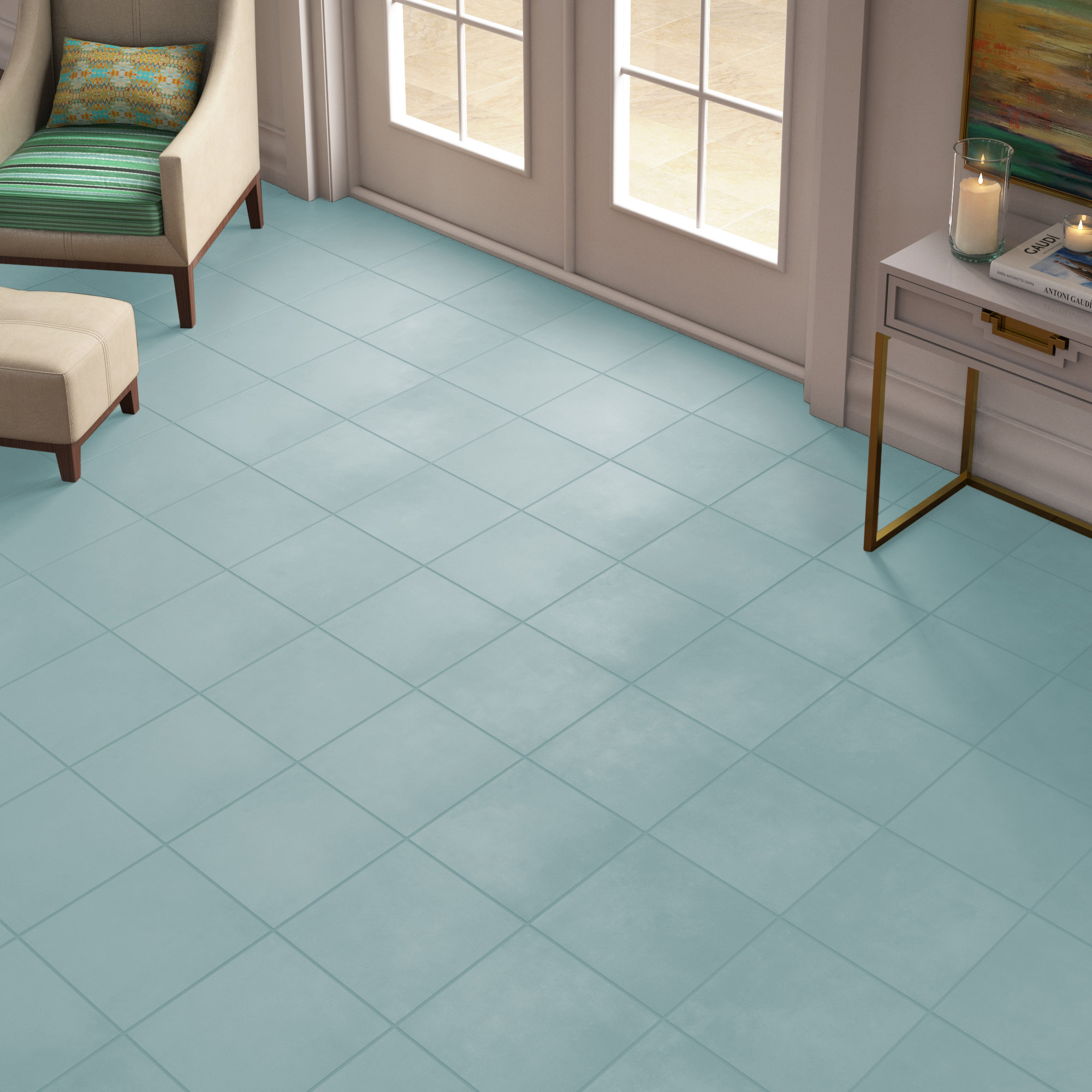 PIXL Poetic License 12" x 12" Porcelain Stone Look Wall & Floor Tile ...