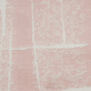 Wrought Studio Cohassey Performance Pink/White Rug & Reviews | Wayfair
