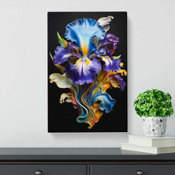 Marlow Home Co. Iris Flower Informel - No Frame Art Prints | Wayfair.co.uk