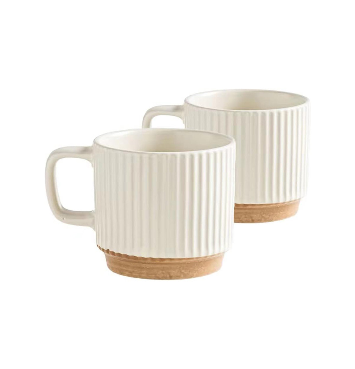 Corrigan Studio® Ceramic Mug 2Pcs, Ceramic Coffee Cups,milk cup | Wayfair