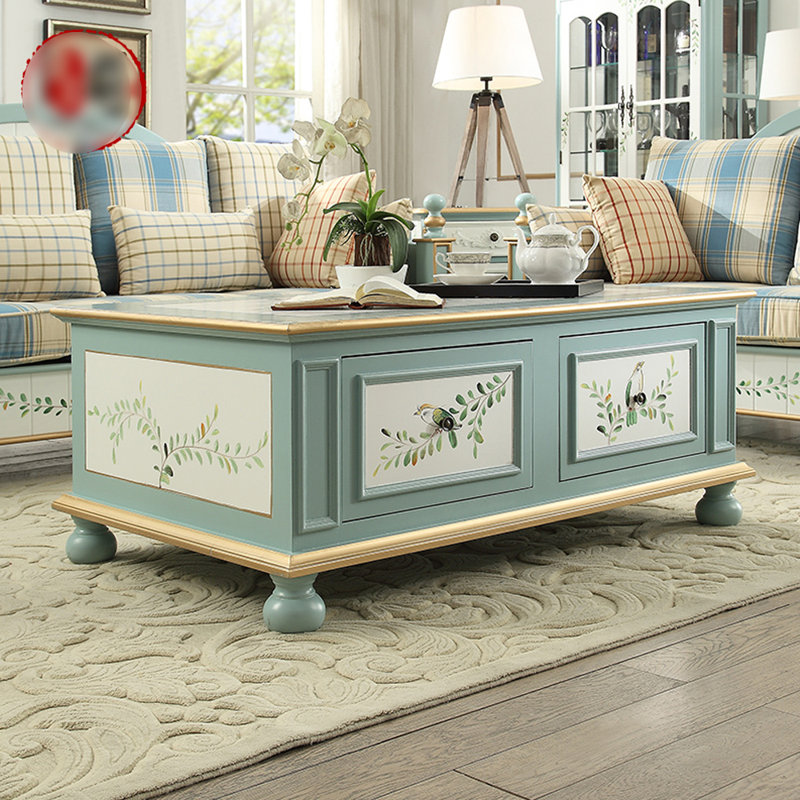Bkoksety American country painted art coffee table | Wayfair
