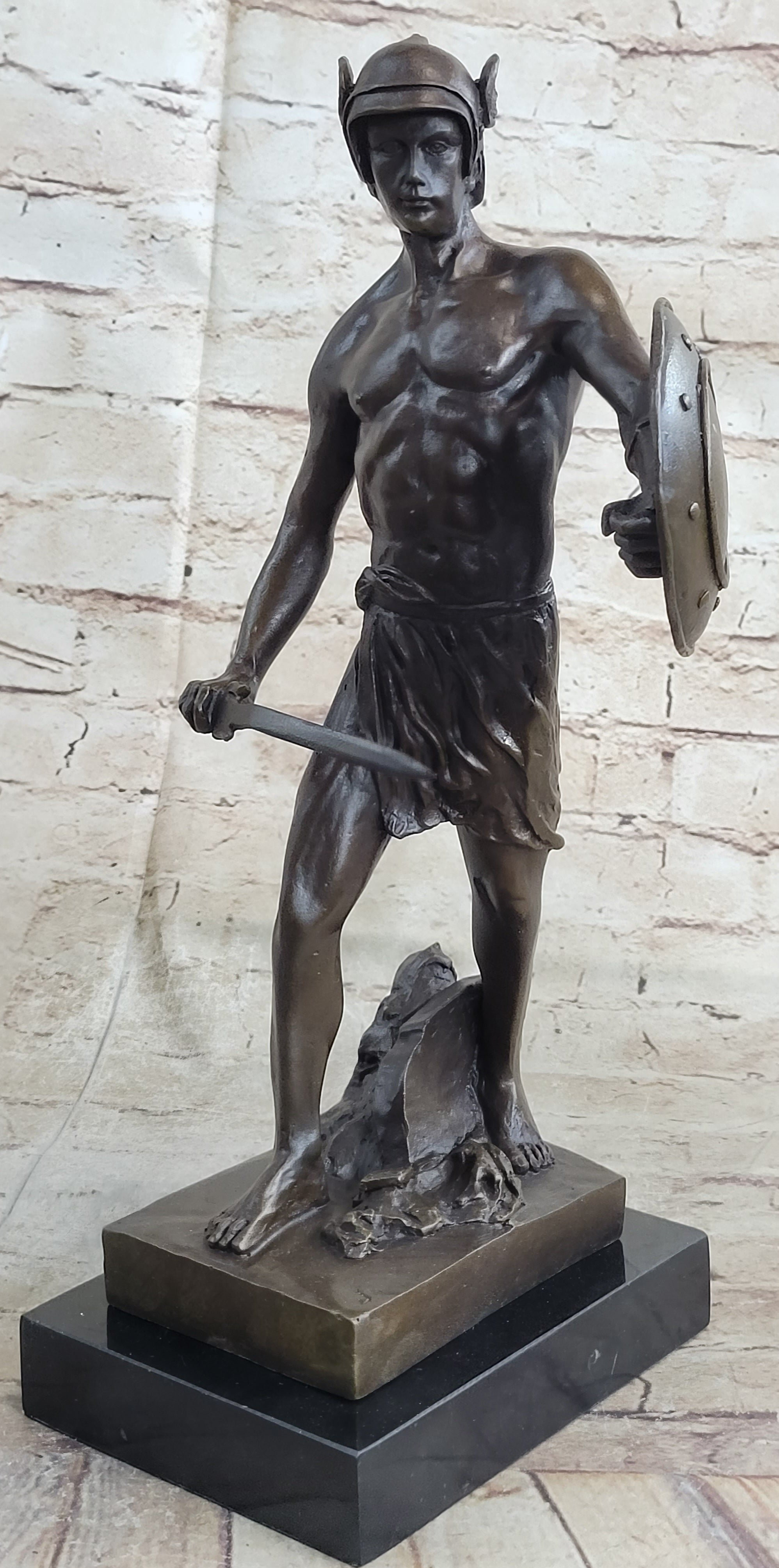 Bloomsbury Market Spartacus Roman Hoplomachus Gladiator Bronze Metal ...
