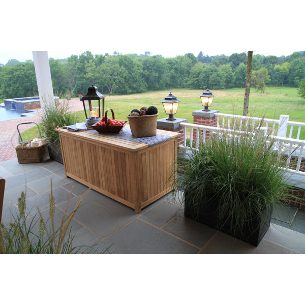 CO9 Design Essential 255 Gallon Teak Deck Box & Reviews | Perigold