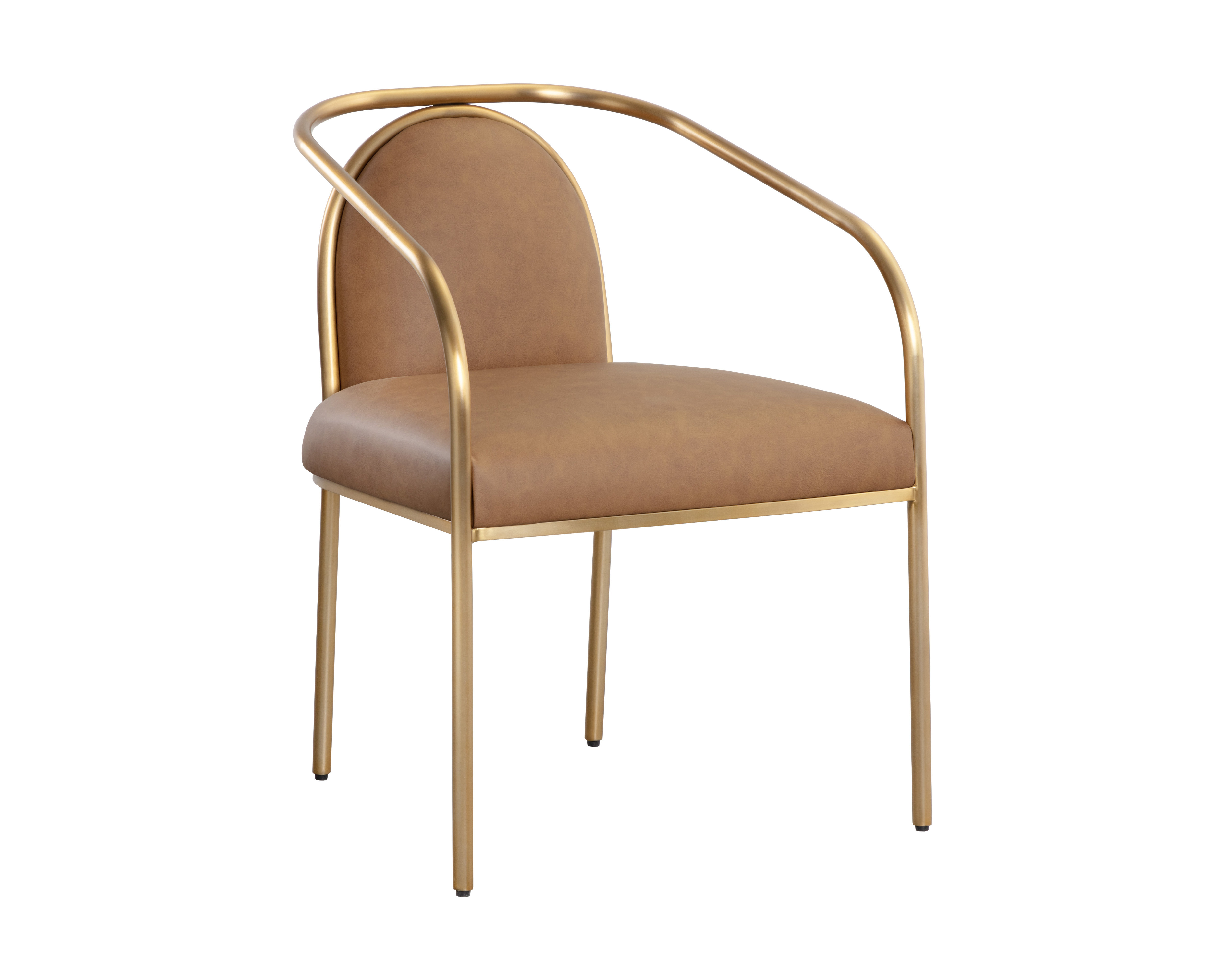 Everly Quinn Fauteuil de salle à manger Feeko - Millik Cognac - Wayfair ...