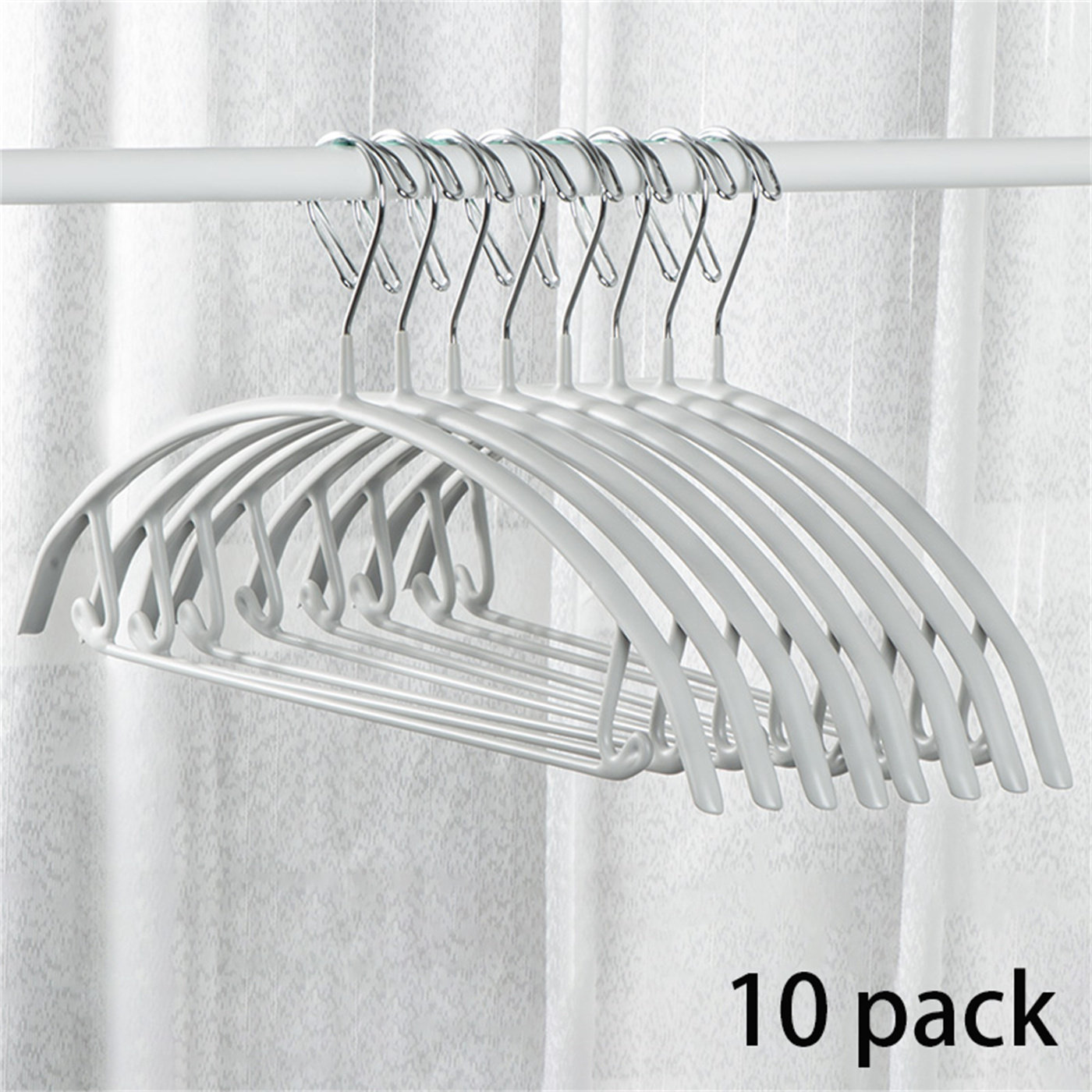 Rebrilliant Metal Windproof Hangers With Automatic Locking Clips | Wayfair