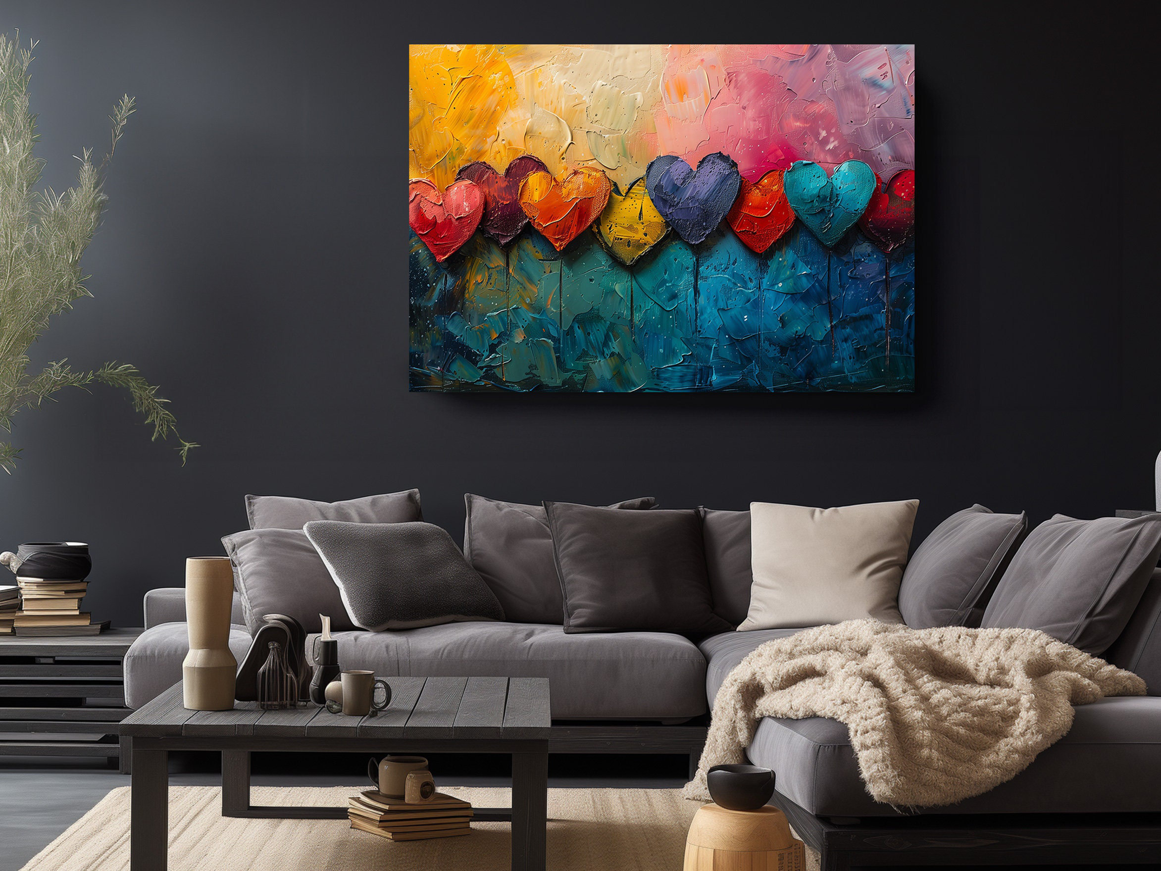 Winston Porter Dusty Blue Abstract Artwork Modern Art Motivational Wall ...