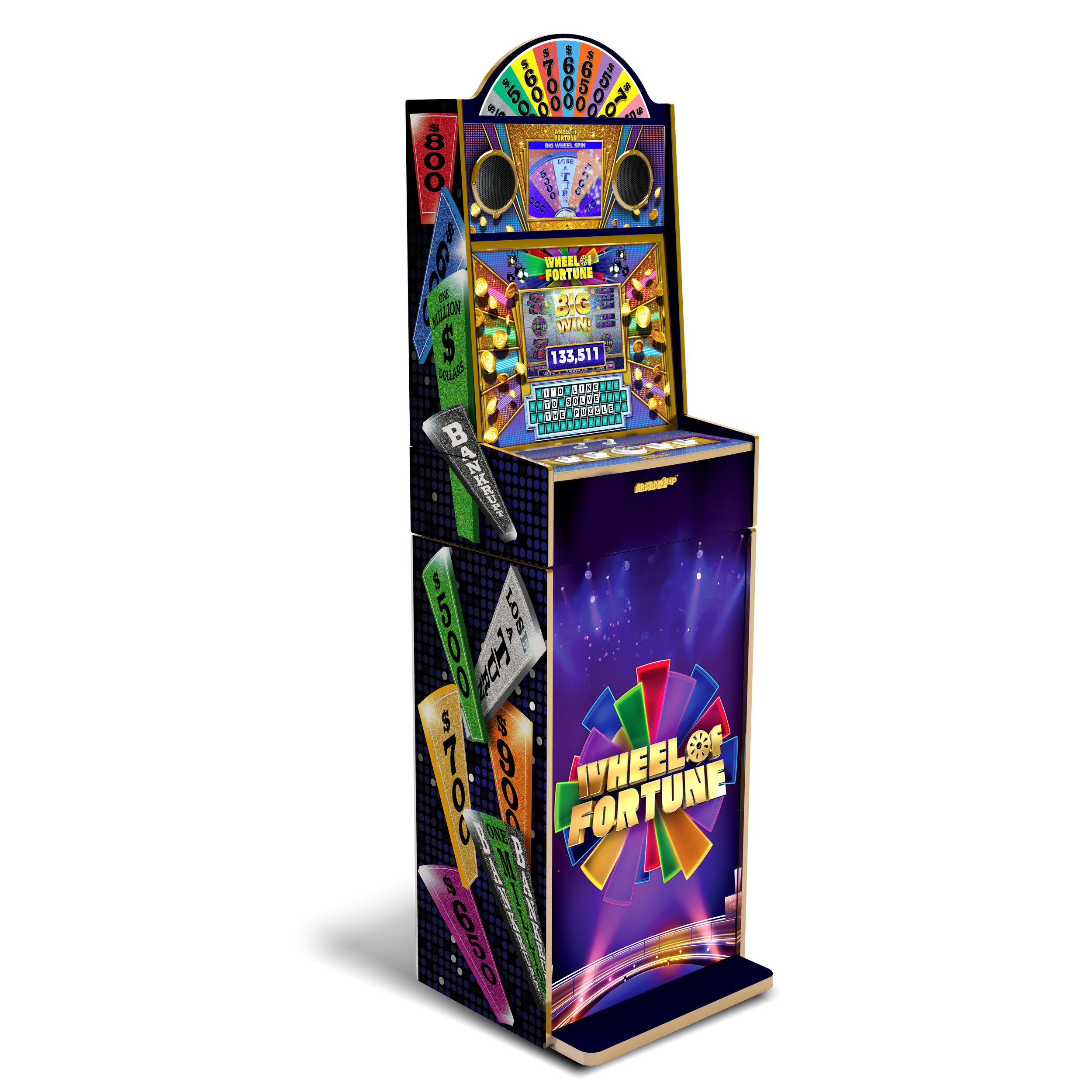 Arcade 1Up Arcade1up Wheel Of Fortune Casinocade Deluxe Arcade Machine ...