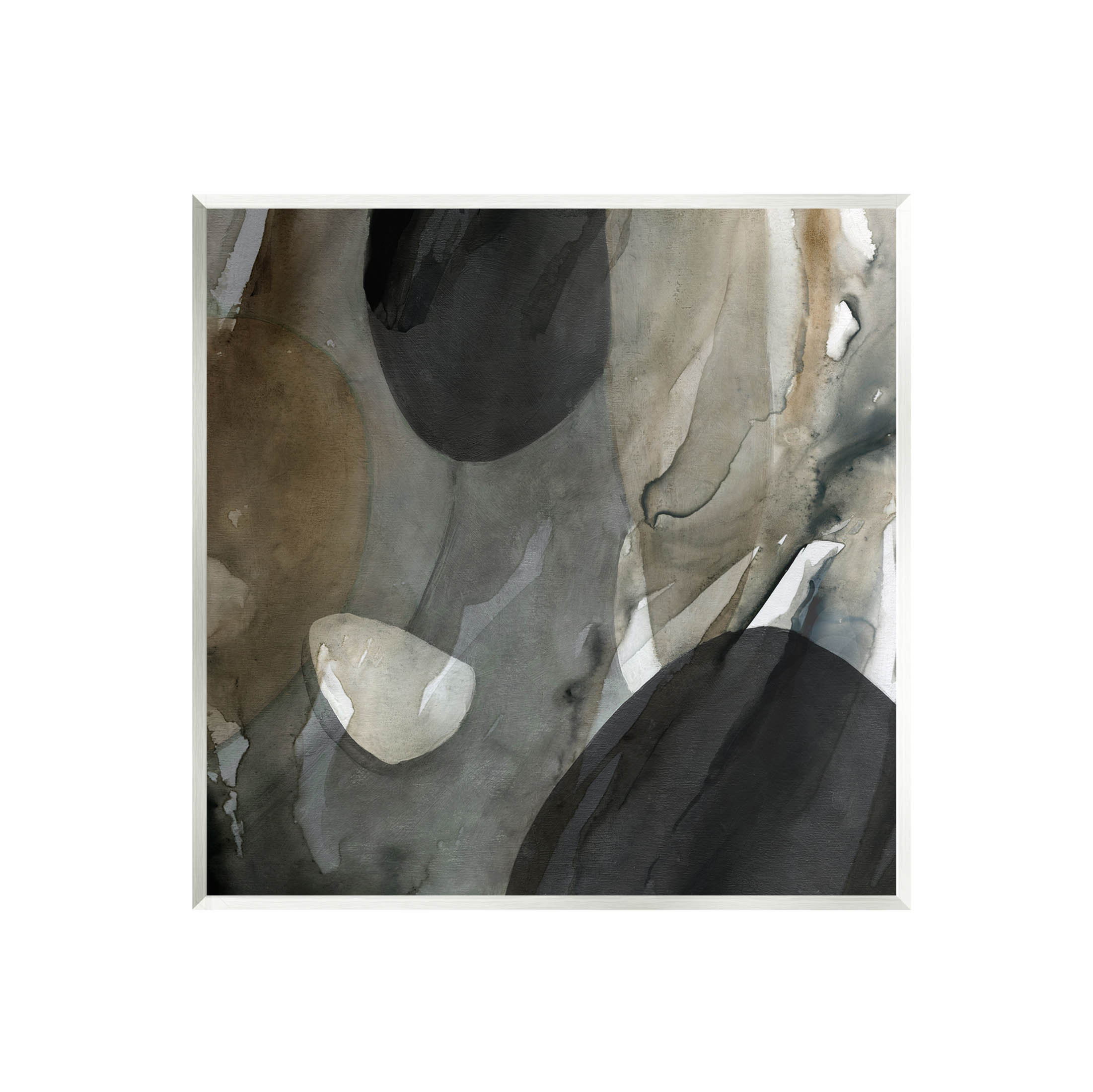 Stupell Industries Modern Layered Shapes Abstract Wall Plaque Art By ...