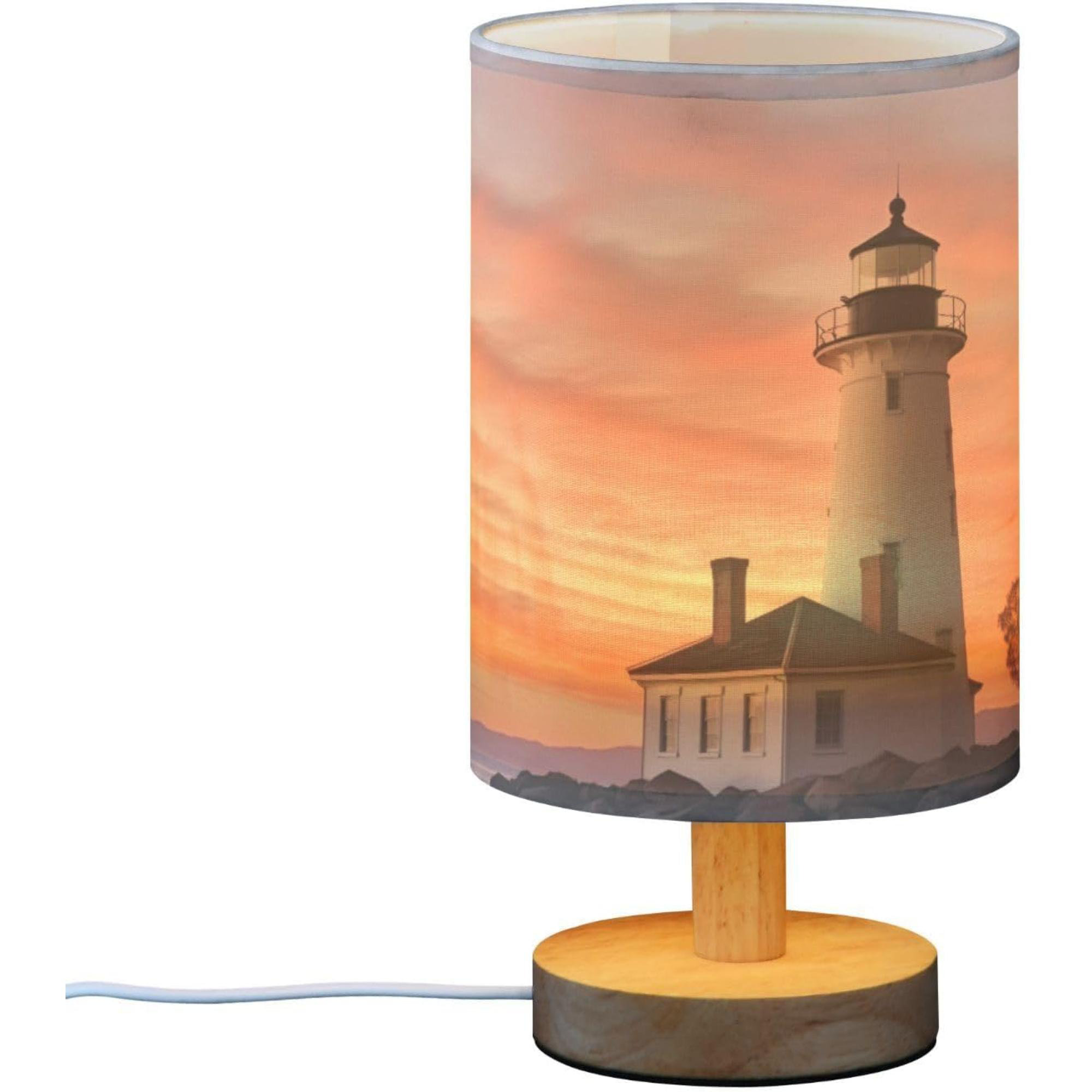 Breakwater Bay Lighthouse Bedside Table Lamp For Bedroom Nightstand ...