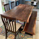 Union Rustic Lemay Iron Trestle Dining Table & Reviews | Wayfair