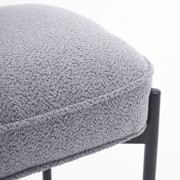 Ebern Designs Romere Vanity Stool Fabric Upholstered Accent Stool ...