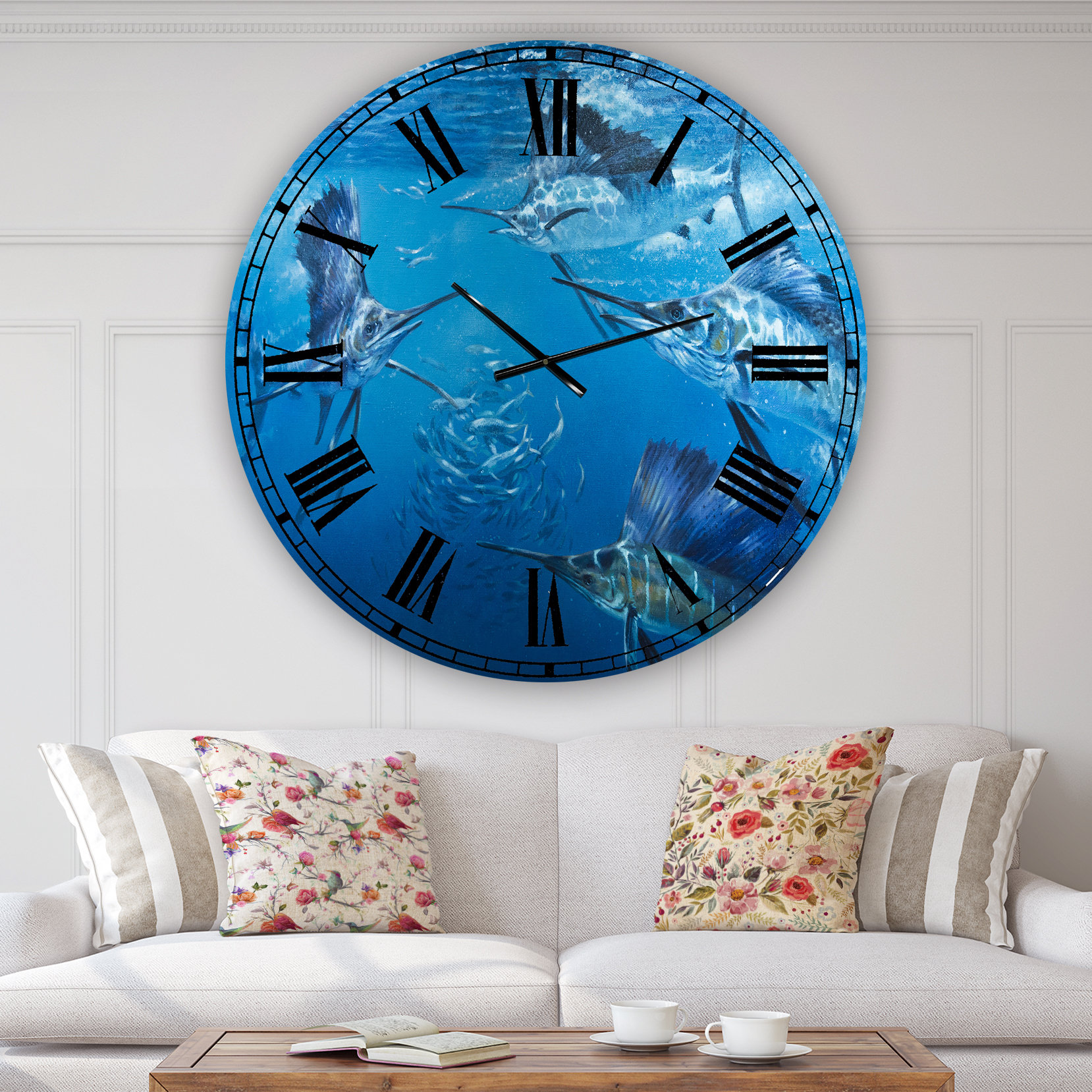 East Urban Home Underwater Swordfish Swimming - Large Nautical ...
