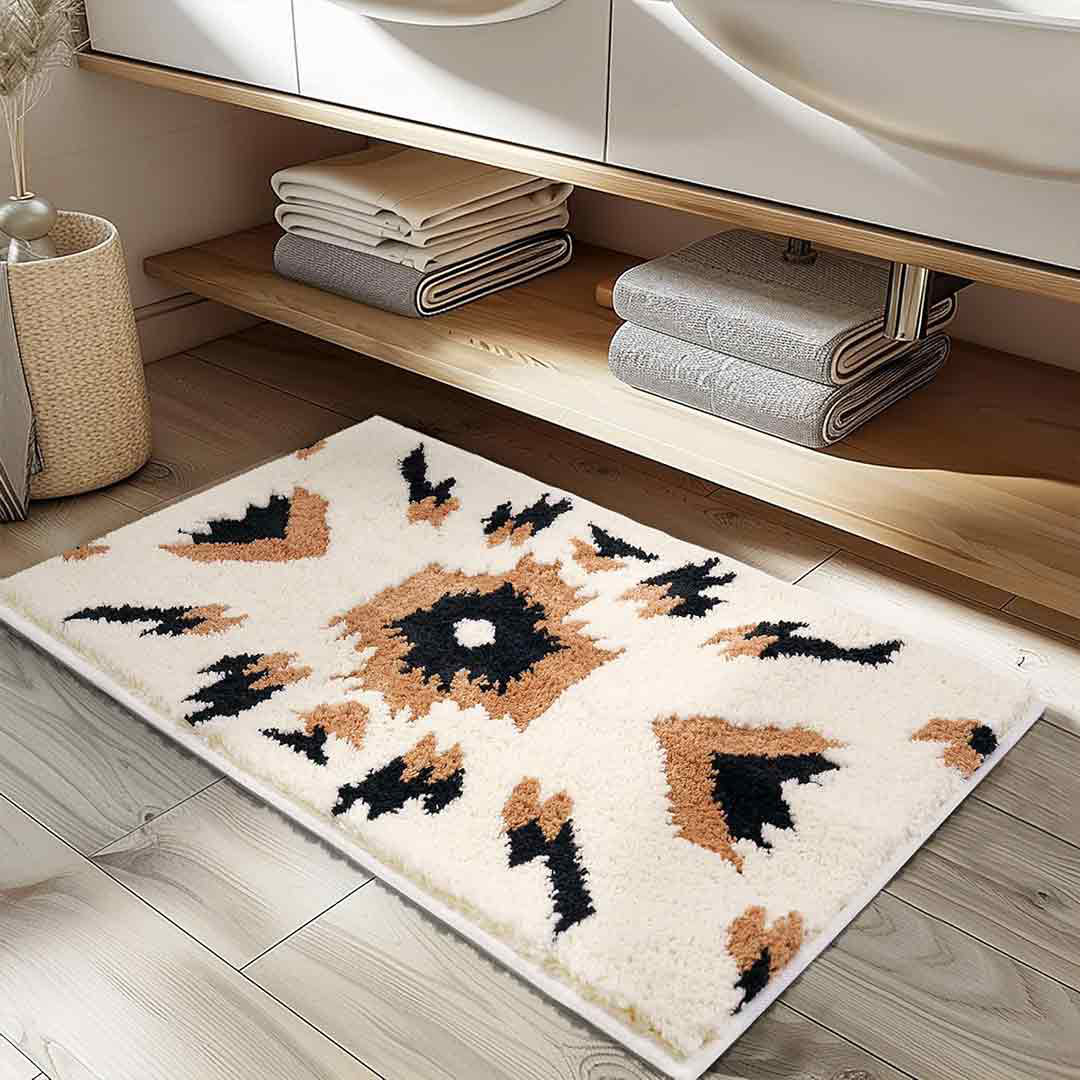 Dakota Fields Boho Bathroom Rugs Non Slip Washable Western Aztec Bath ...