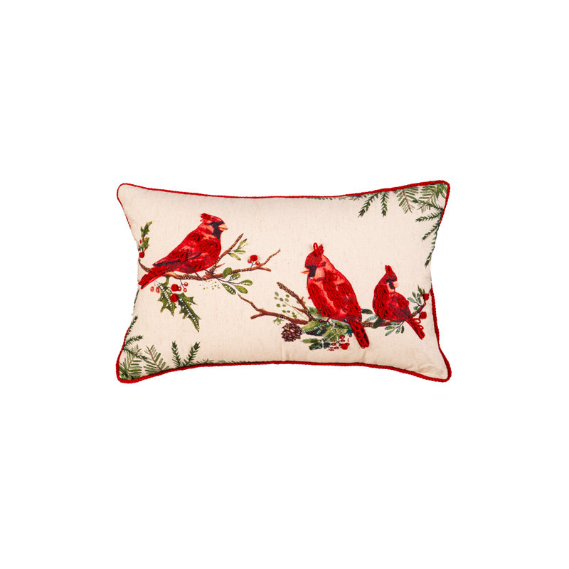 Evergreen Enterprises, Inc 20" x 12" Cardinals on Branches Lumbar ...