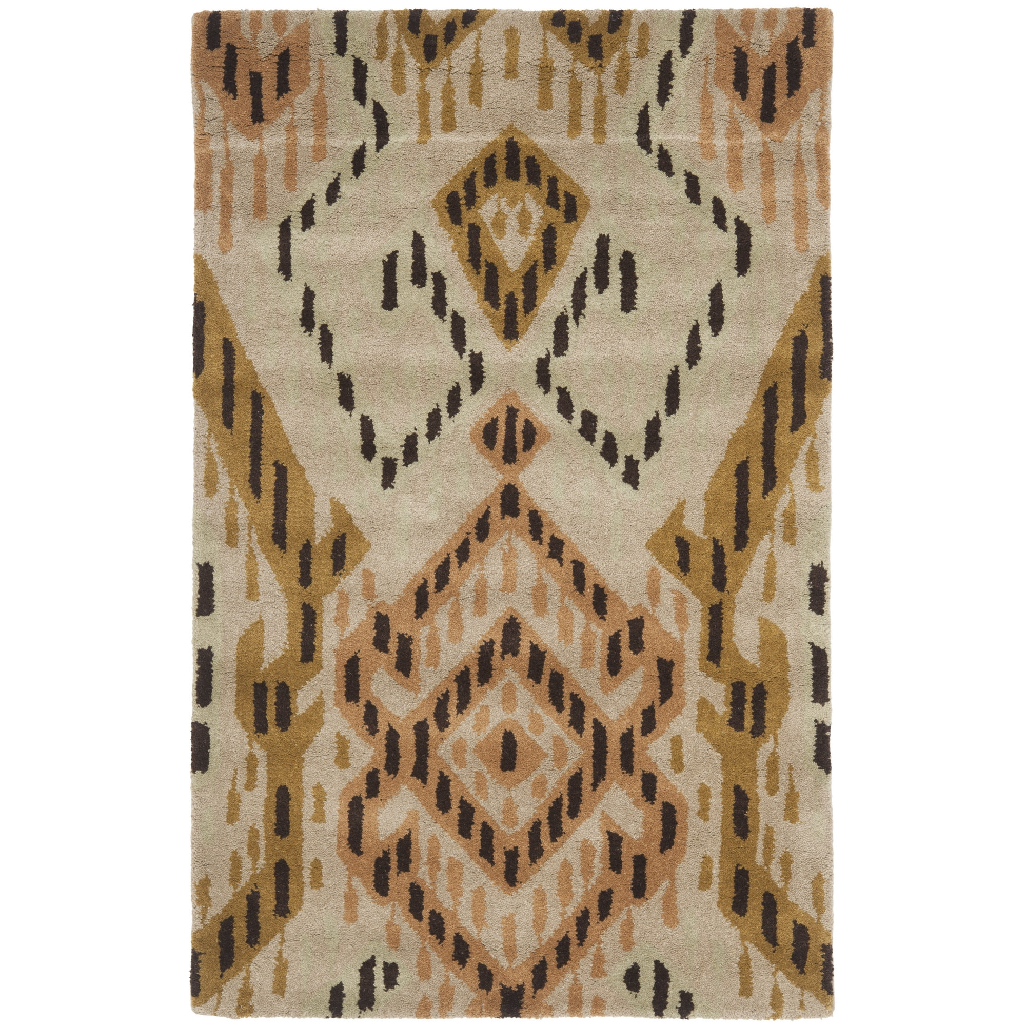 Dakota Fields Eaton Wyndham Hand Tufted Wool Geometric Rug | Wayfair