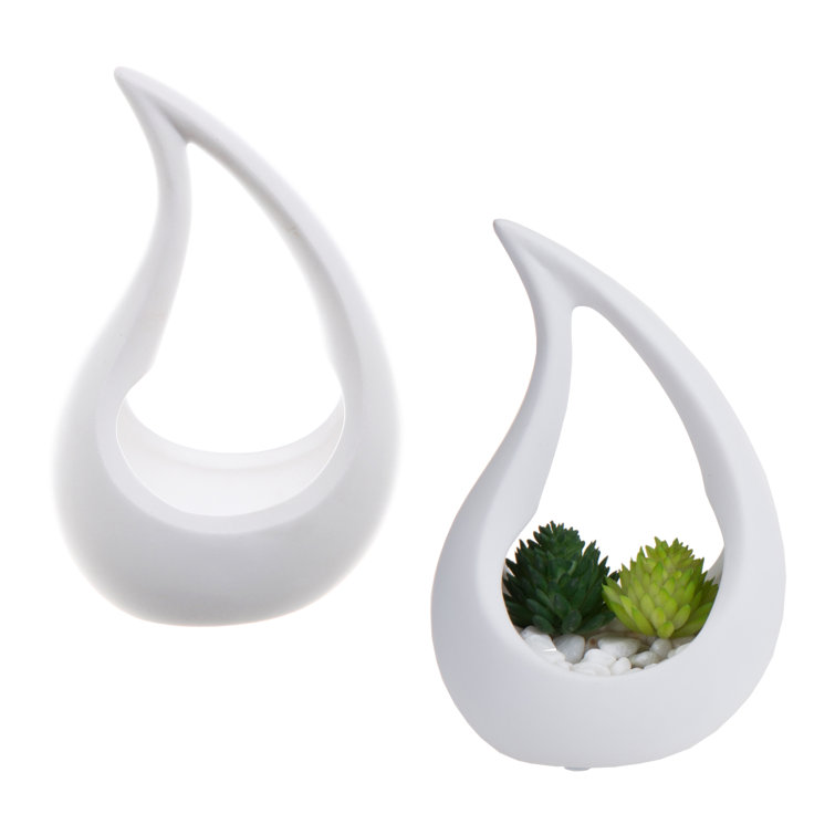 Wrought Studio Brannin Ceramic Tear Drop Sculpture & Reviews - Wayfair ...